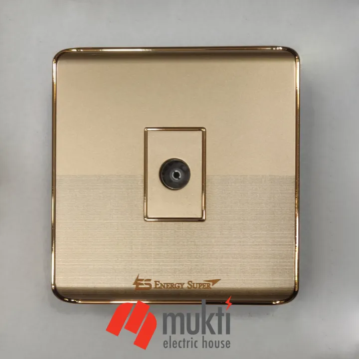 Energy Super Premium Gold Series TV Dish Cable Switch Socket Wall ...