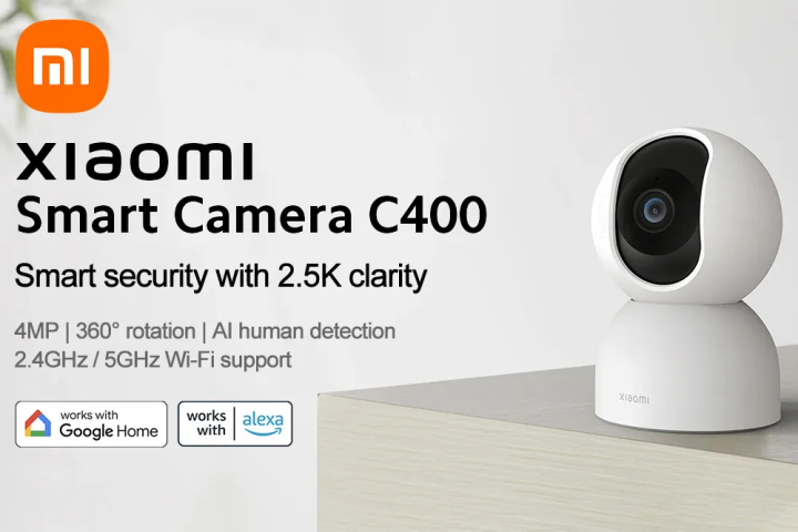 Xiaomi MJSXJ11CM C400 360 Degree 2.5K (4.0MP) White Smart Home Security Dome Wi-Fi IP Camera ...