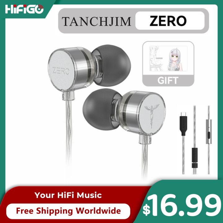 TANCHJIM Zero DSP In-Ear HiFi 10mm Dynamic Driver Earphone Sports ...