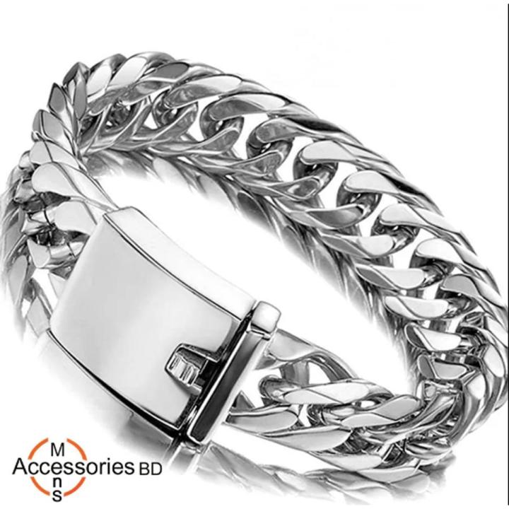 Men’s Powerful Stainless Steel Bracelet | Daraz.com.bd