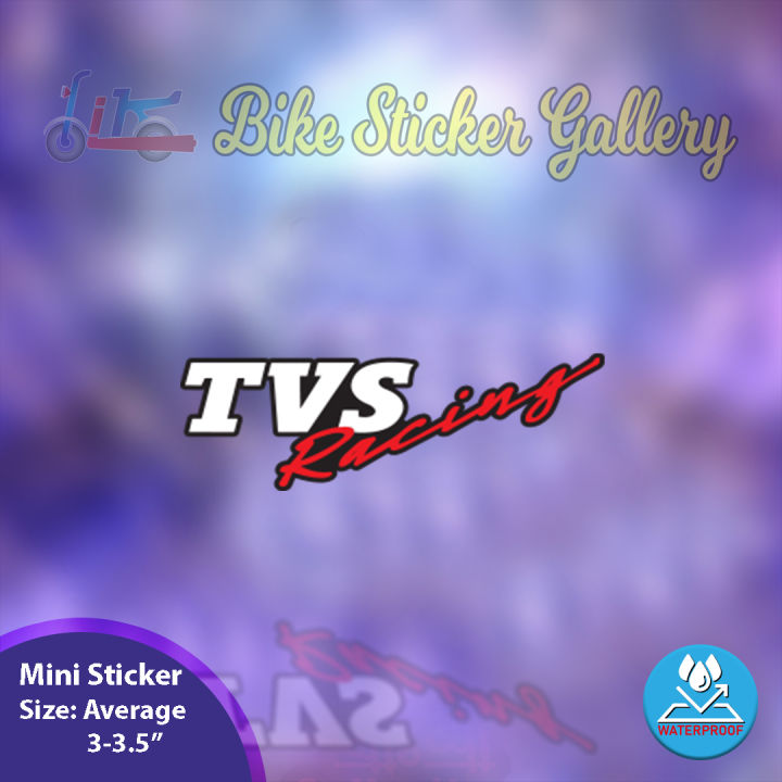 Bike Sticker - Tvs Racing ( Waterproof & Premium quality)/ Bike Sticker ...