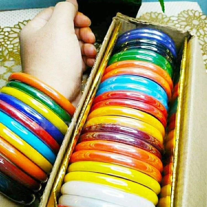 Reshmi kacher churi kachbala for women - 6/12/24 pcs | Daraz.com.bd