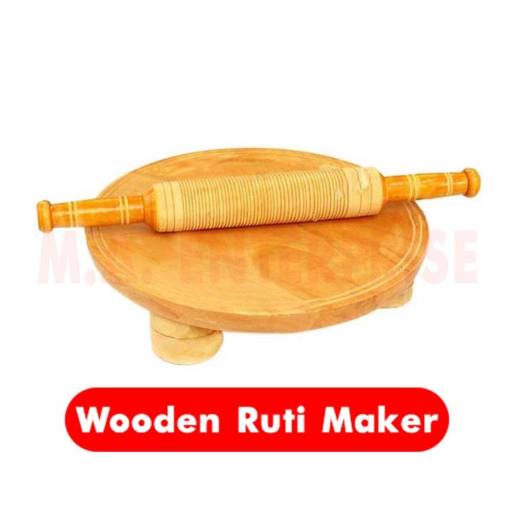 Wooden Ruti Maker Set, Ruti Pira & Belon | Daraz.com.bd