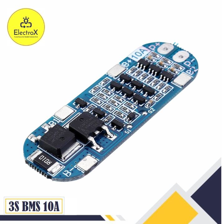 3S BMS Module 12V 10A 18650 BMS Charger Module Li-ion Lithium Battery Protection Board | Daraz ...