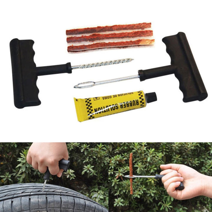 6Pcs Motorcycle Car Tire Repair Tool Tubeless Tyre Puncture Needle ...