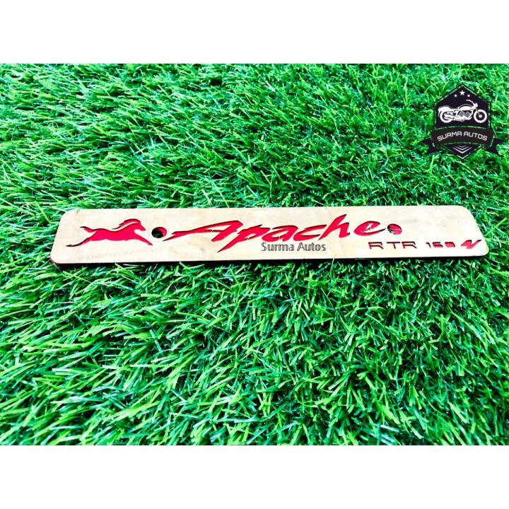 Apache RTR 160 4V Motorcycle New Design Name Plate Metal Gold | Daraz ...
