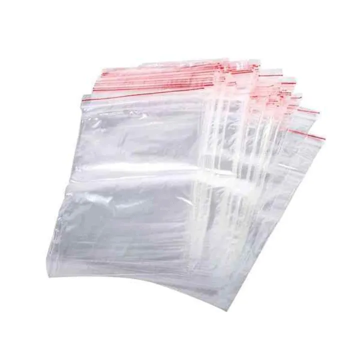 Zipper Lock Bag 100Pcs Size 3x4" Inch 75x100mm Zip Lock Plastic ...
