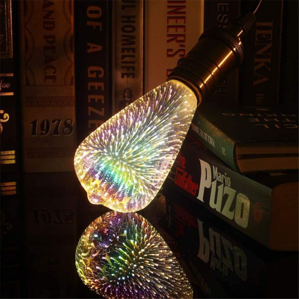 3D Firework Led Decorative Light Bulb (E27, ST64) | Daraz.com.bd
