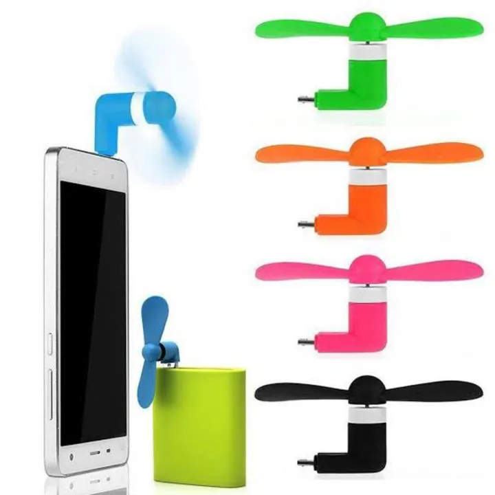 2 in 1 Micro USB OTG Mini Portable Fan for Android Smartphone | Daraz ...