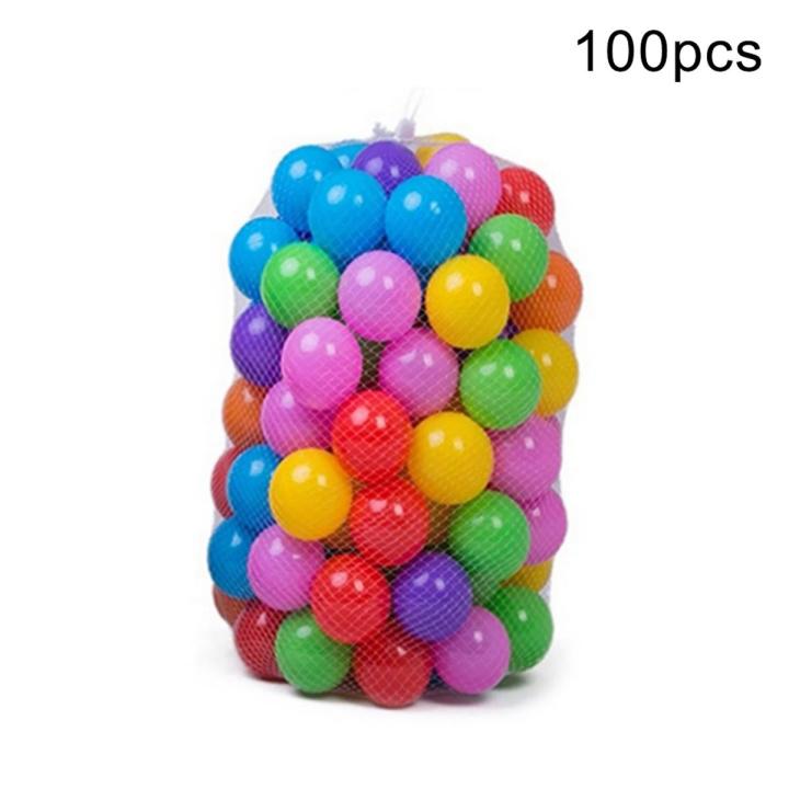 100Pcs Colorful Soft Water Pool Ocean Wave Ball Outdoor Fun Sports Baby ...