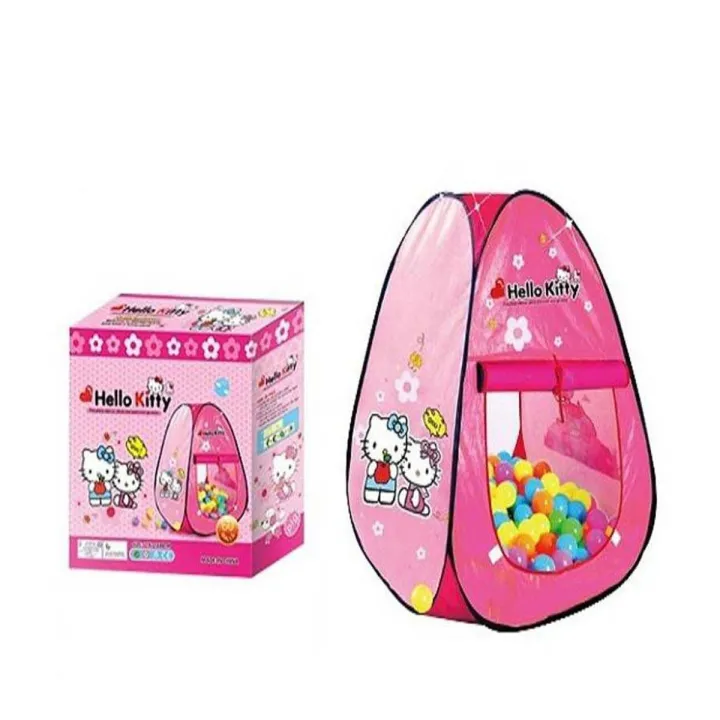 Hello Kitty Tent House with 50 Ball - Pink. | Daraz.com.bd