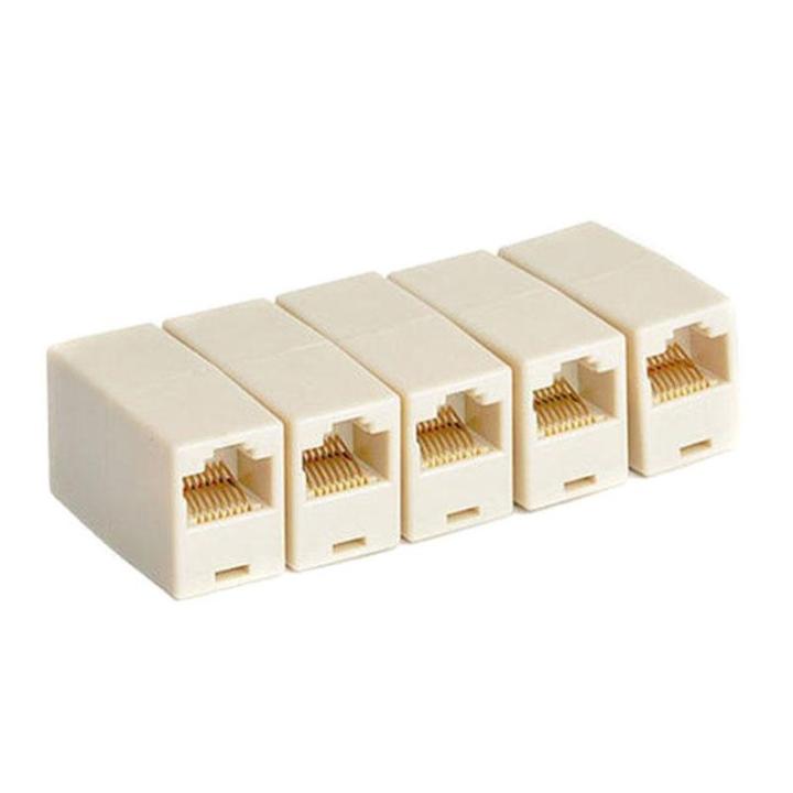 RJ45 Lan Jointer White (5PCS) / RJ45 Ethernet Lan Cable Joiner Coupler ...