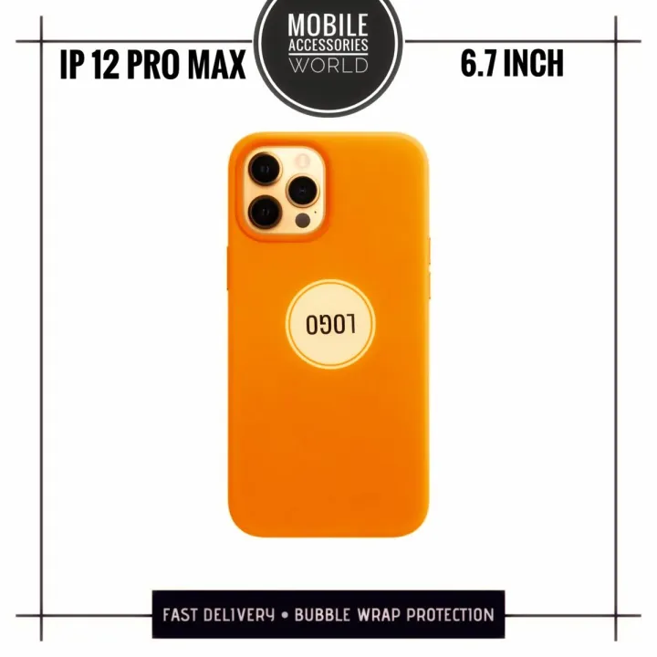 Ip {12 pro max} অফিসিয়াল সিলিকন কেস-অ্যাপেল লোগো সহ 6.7 ইঞ্চি | Daraz ...
