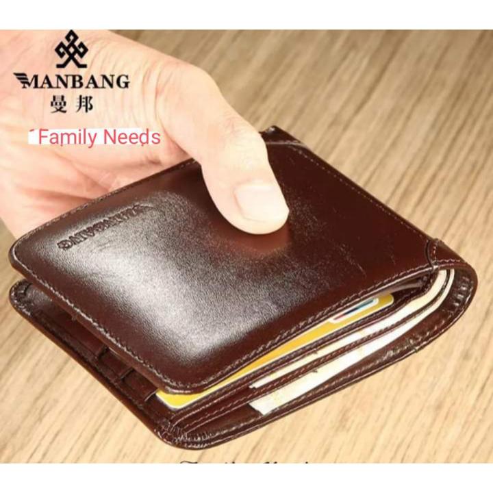 Brown Colour Artificial leather Wallet /Money Bag For Men | Daraz.com.bd