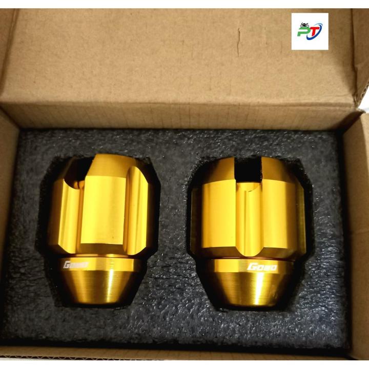 Goyo Gutli Aluminum Slide Cover for Motorcycle. nut or bumper cap. Gold ...