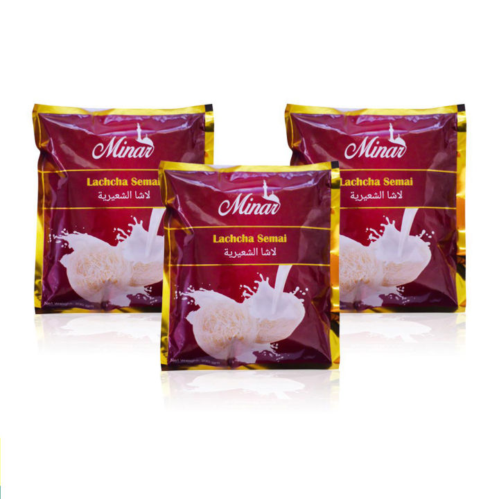 Minar Lachcha Semai- 200 Gm Each Packet- 3 Packets Semai-By Gq Foods ...