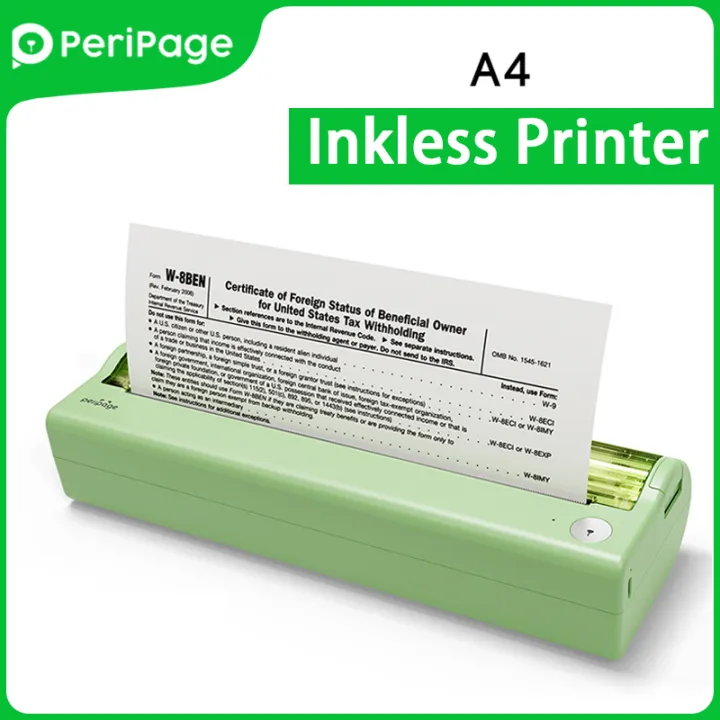 PeriPage A40 P80 Thermal Mini Printer Paper Wireless Inkless Printer ...