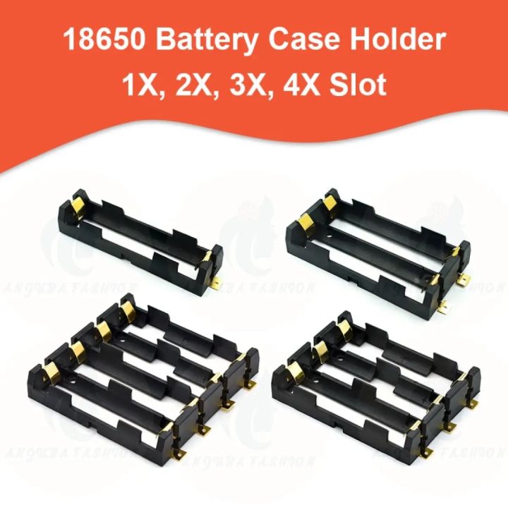 18650 Battery Holder Storage Box Case 1X 2X 3X 4X Slot Batteries ...
