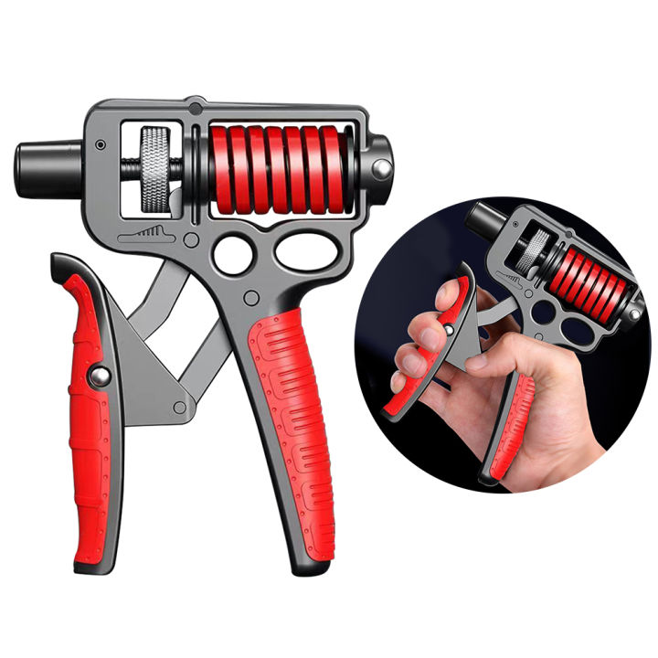 5-165kg Adjustable Heavy Hand Grip Strengthener Finger Expander Arm ...