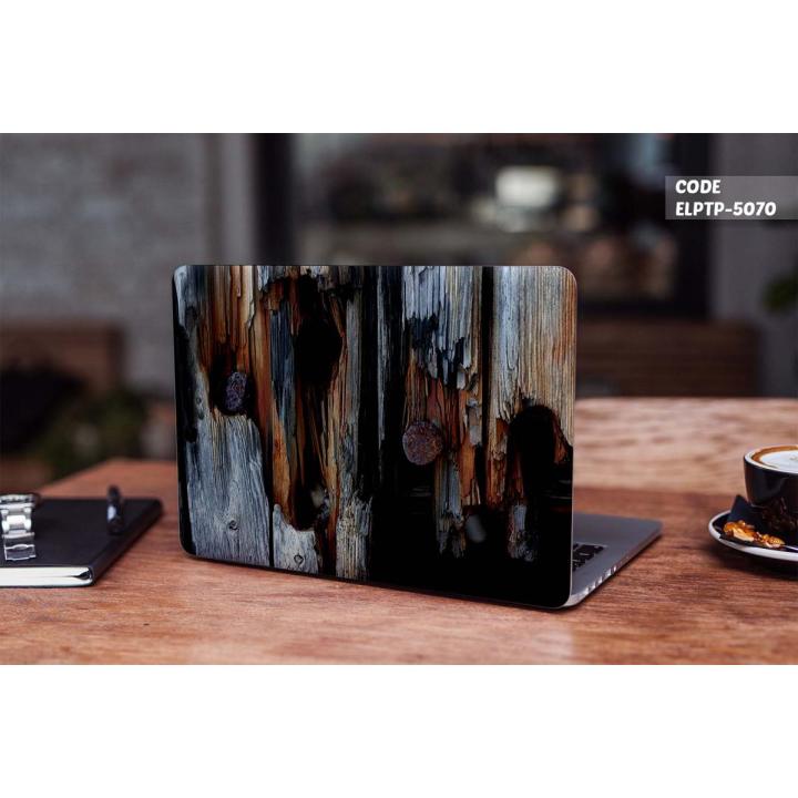 ELPTP 5070 vintage wood premium quality laptop sticker | Daraz.com.bd