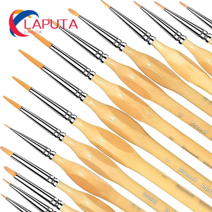 Precision Paint Brush Premium 15-piece Miniature Paint Brushes Set for ...