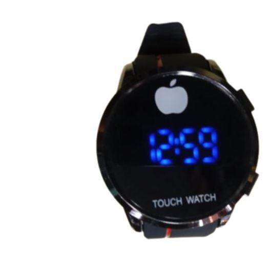 Gorgeous Looking Colorful Round Apple logo LED Digital Sports Watch ...