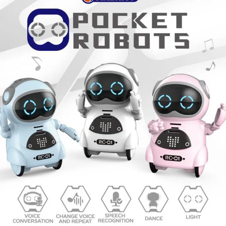 Emo Pocket Robot Talking Interactive Dialogue Voice Recognition Record ...