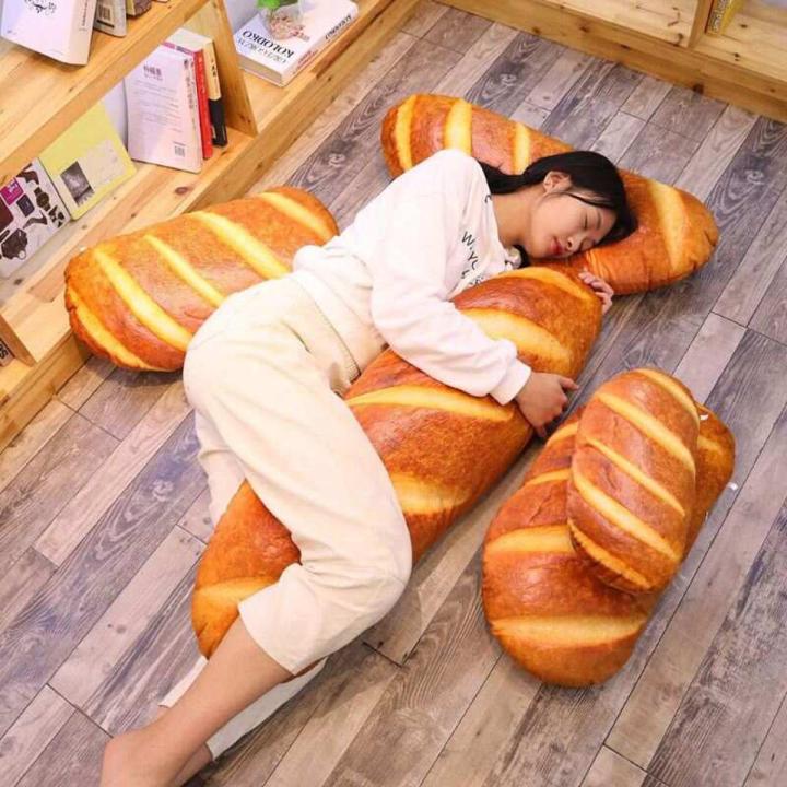 Bread Cushion Side Sleeping Pillow 3D Printing Butter Bread Plush Breakfast Pillows | Daraz.com.bd