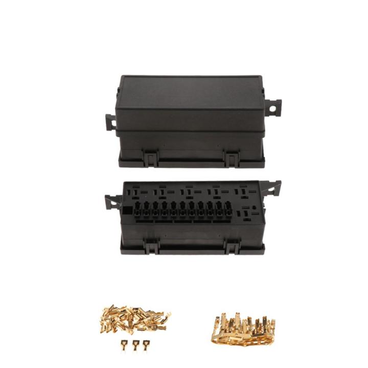 Car 11 Way Fuse Holder Relay Box with Terminals Relays Connectors ...