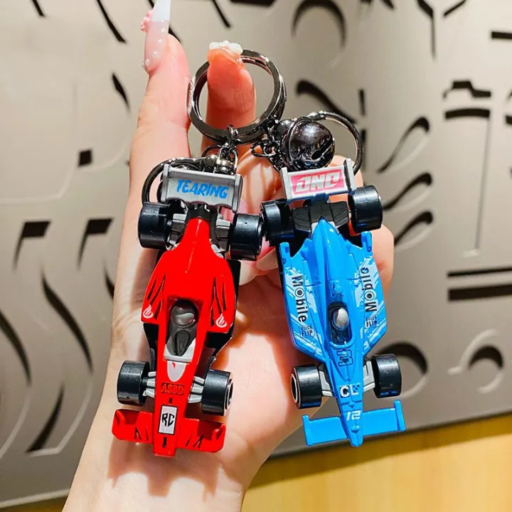 1pcs Mini Ferrari Formula F1 Keychain Zinc Alloy Metal Formula Car Key ...