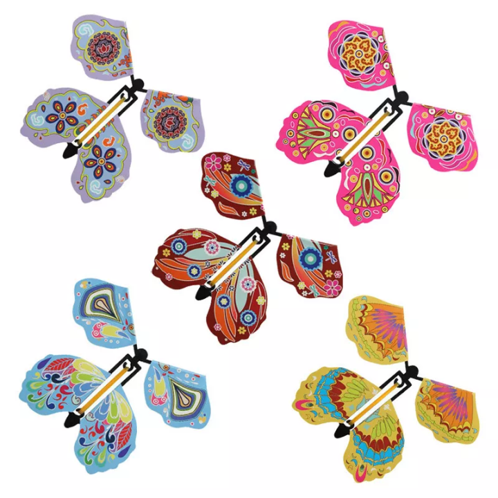 05 Pcs Magic flying butterfly Toy Surprise Gift for Students, Kids ...