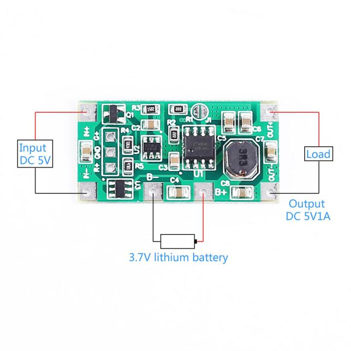 5V 1A UPS Uninterrupted Power Supply Module 18650 Lithium Battery Step ...