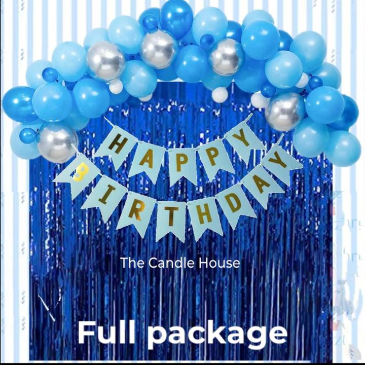 Happy Birthday Combo Full Set Blue | Daraz.com.bd