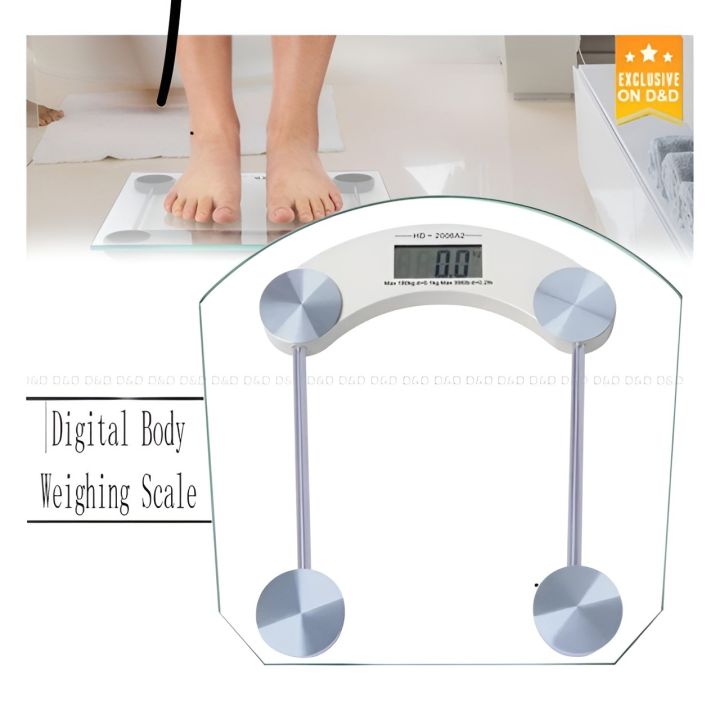 High Tech Osaka Digital Weight Machine High Accuracy Body Weight LCD ...