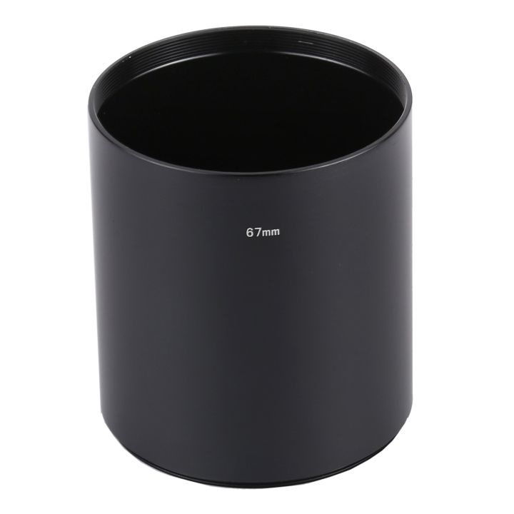 67mm Thread Type Straight Tube Full Metal Lens Hood Shade for Medium ...