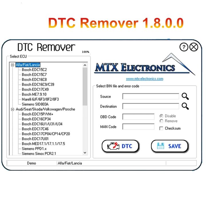 ECU DTC Remover Software OBD2 ECU Chip Tuning Software Full MTX DTC Remover | Daraz.com.bd