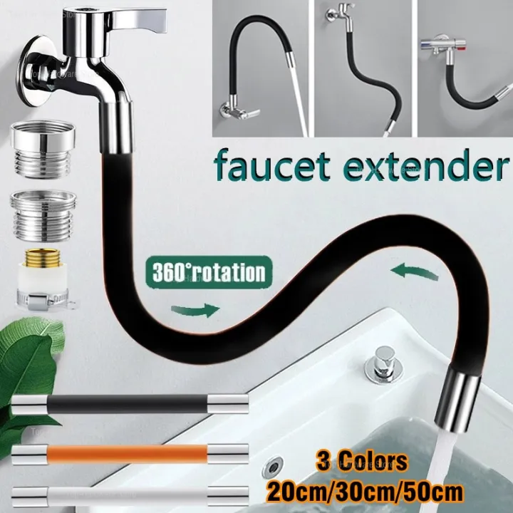 NEW Kitchen Faucet Extension Extender Universal 360° Rotating Silicone ...