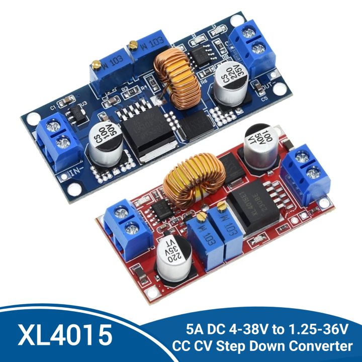Xl4015 CC CV 5A Lithium Charger Board Adjustable 6-38V to 1.25-36v DC ...