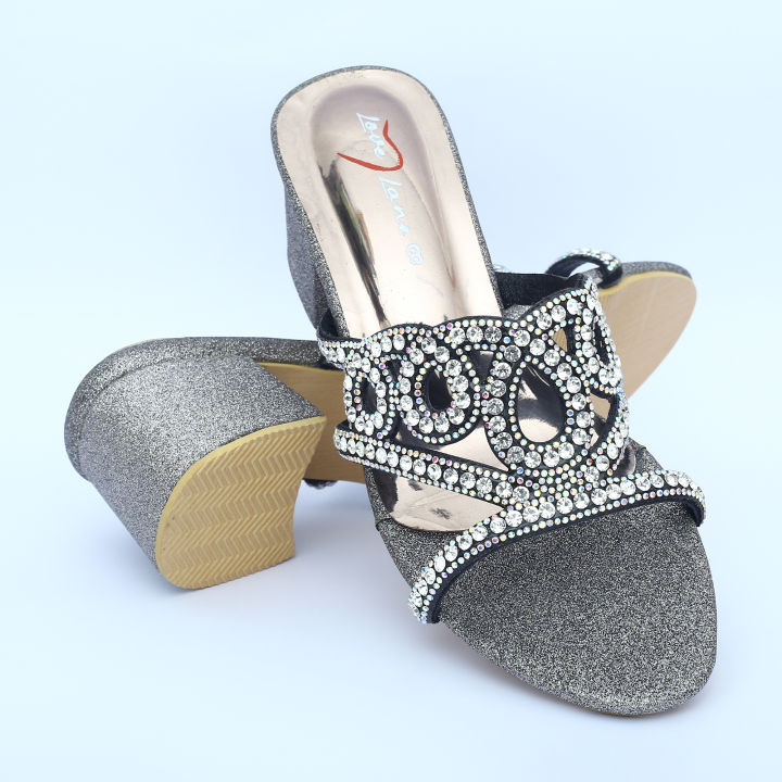 Sheer Box Heel Sandal | Daraz.com.bd