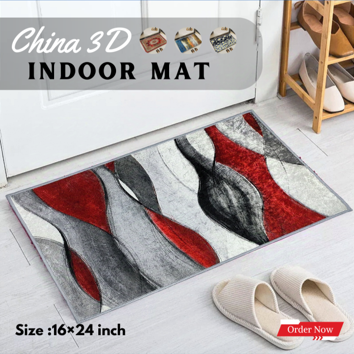 China 3D Door Mat Paposh Doormat Water Absorbent Floor mat 16 * 24 inch ...
