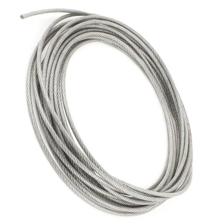 6mm Dia Steel PVC Coated, Flexible Wire Rope Cable 10 Meters ...