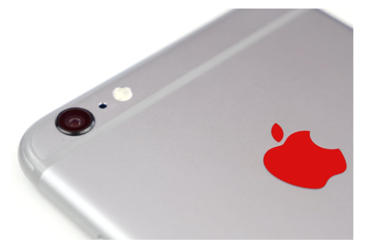 Red Color Changer Overlay for Apple iPhone 6 and 6 Plus Logo vinyl ...