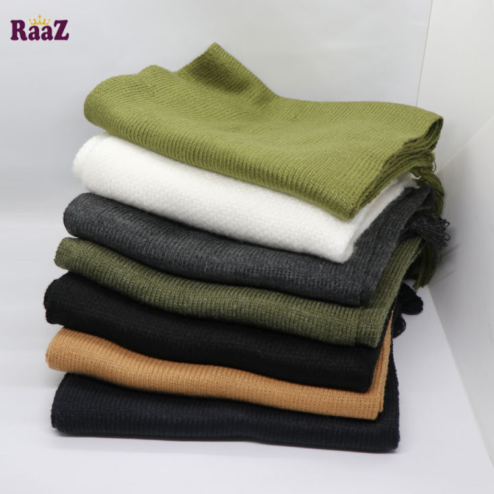 Seven Color Scarf Winter Fashion Unisex Muffler - Maflar For Men ...