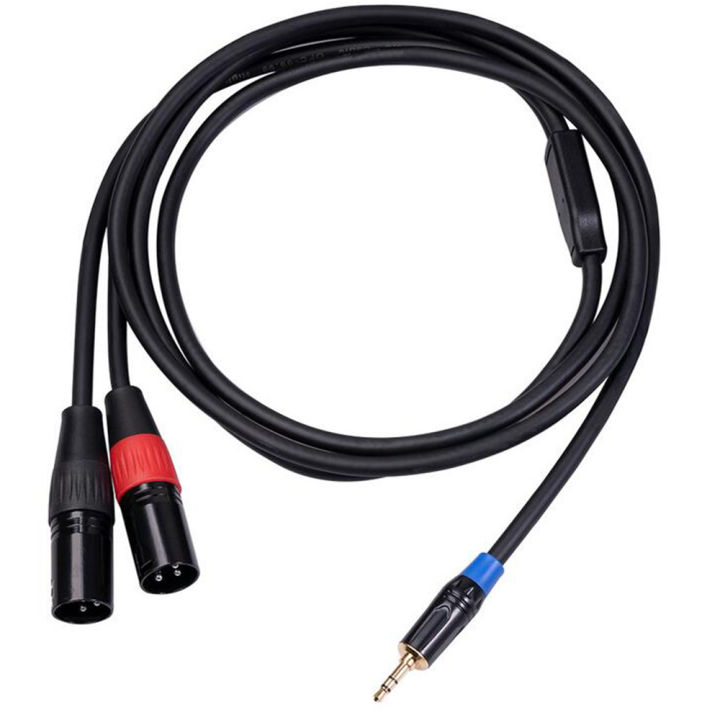 3.5mm Stereo Jack Male to Dual XLR Male OFC Aux Audio Cable | Daraz.com.bd