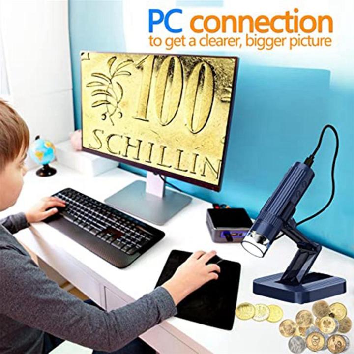 1 Piece Digital Microscope 50X-1000X Magnifying Coin Microscope ...