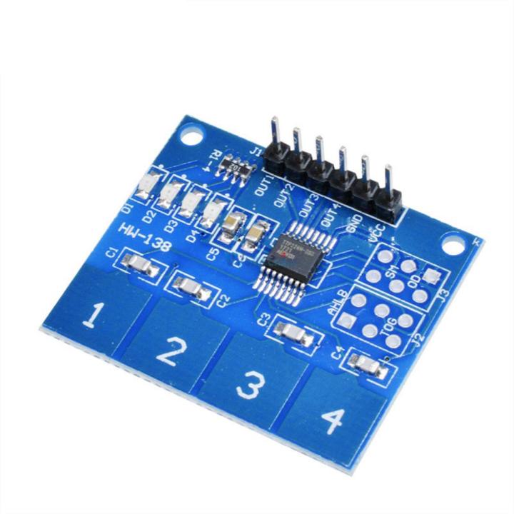 TTP224 SWITCH TOUCH SENSOR DIGITAL 4 CHANNEL TOUCH CAPACITIVE MODULE ...