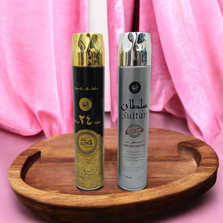 2 pcs Combo Oud and Sultan 300ml Air Freshener Room Spray - Fresh ...