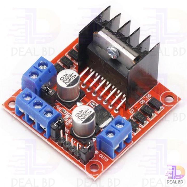 L298N DC Motor Driver Red Color Module | Daraz.com.bd