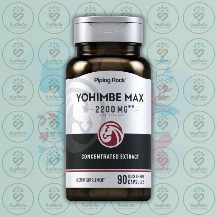Piping Rock Super Yohimbe Max – 2200 mg – 90 Quick Release Capsules ...