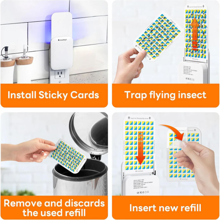 Mosalogic UVA Flying Insect Trap – Safe & Silent Pest Control with ...